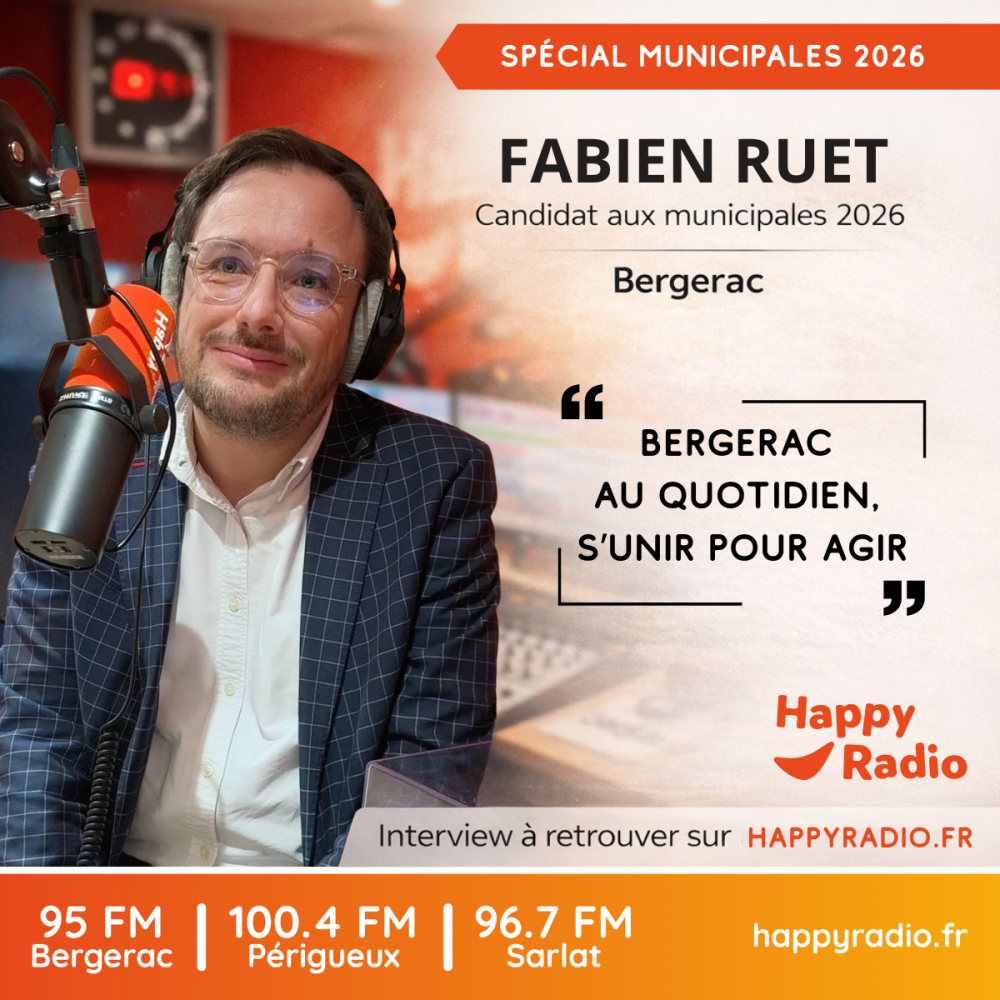 Happy Radio | Municipales 2026 en Dordogne — Fabien Ruet